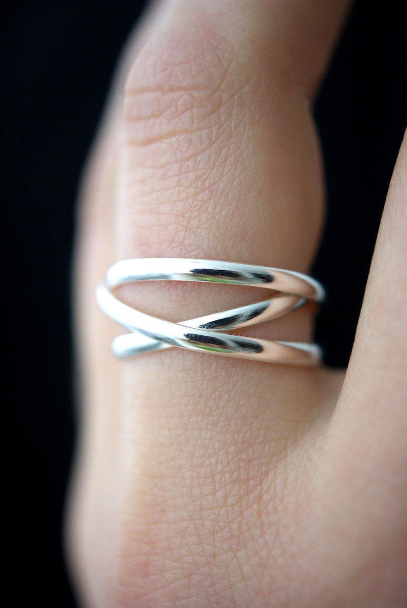 Infinity Spiral Ring Sterling Silver Wrap Ring Sterling | Etsy