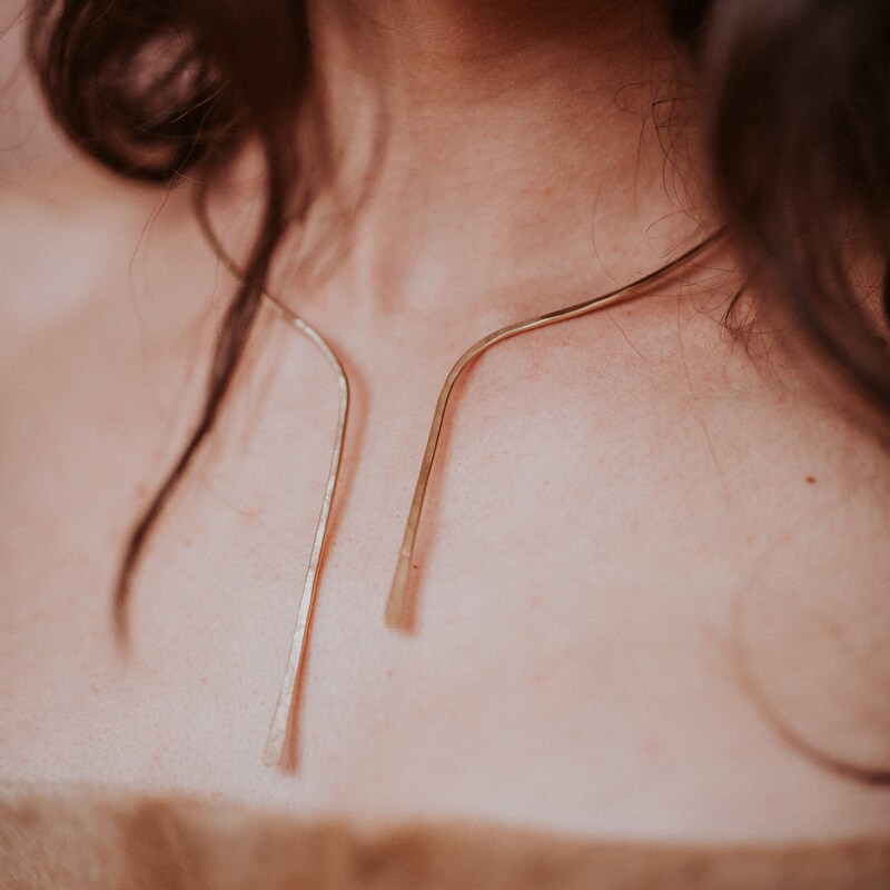 Wire Collar Necklace - Etsy