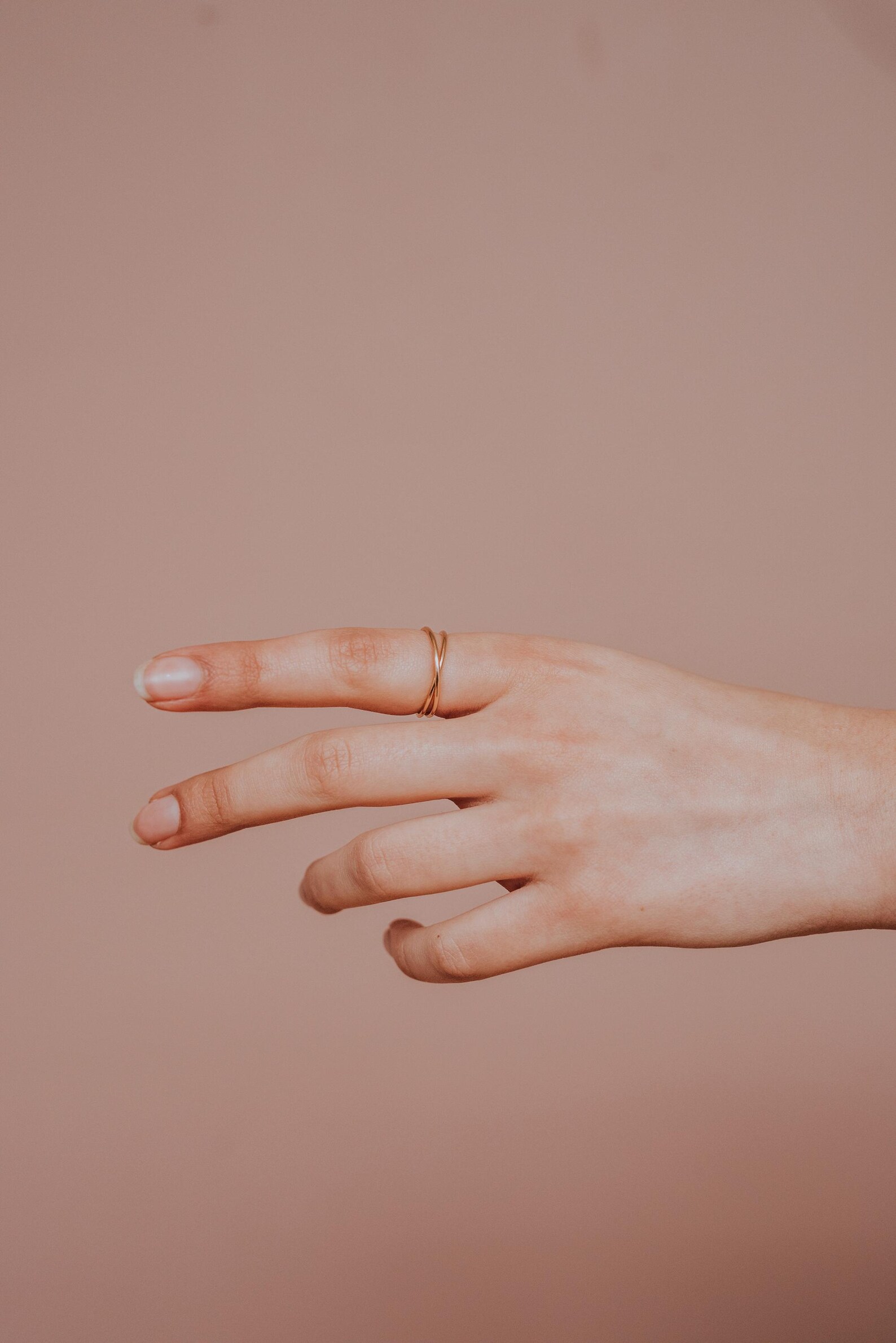 Silver Interlocking Rings, Set of 2 Silver Interlocking Rings, Rolling ...