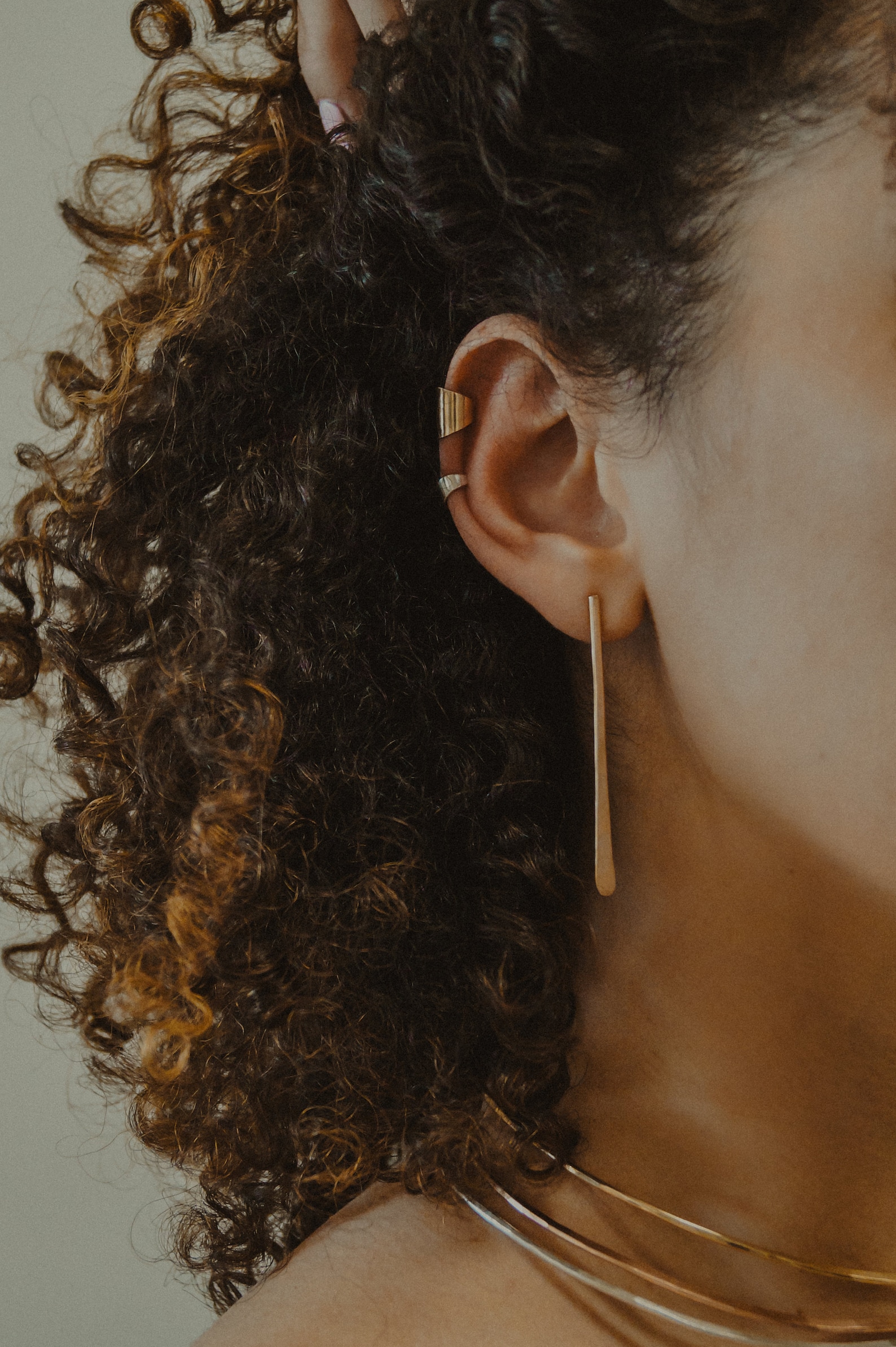 Shield Ear Cuff Earring in Sterling Silver, Hammered, Adjustable ...