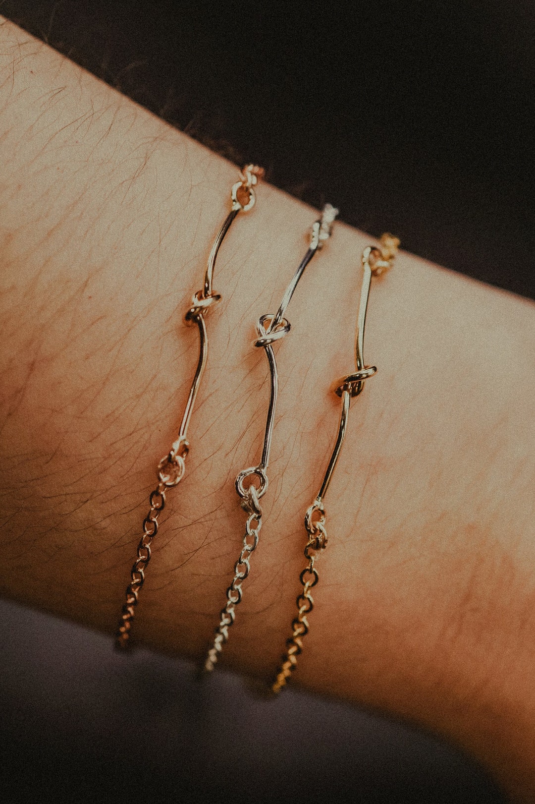 Tied Love Knot Bracelet | 14K Gold-fill, Rose Gold, or Sterling Silver ...