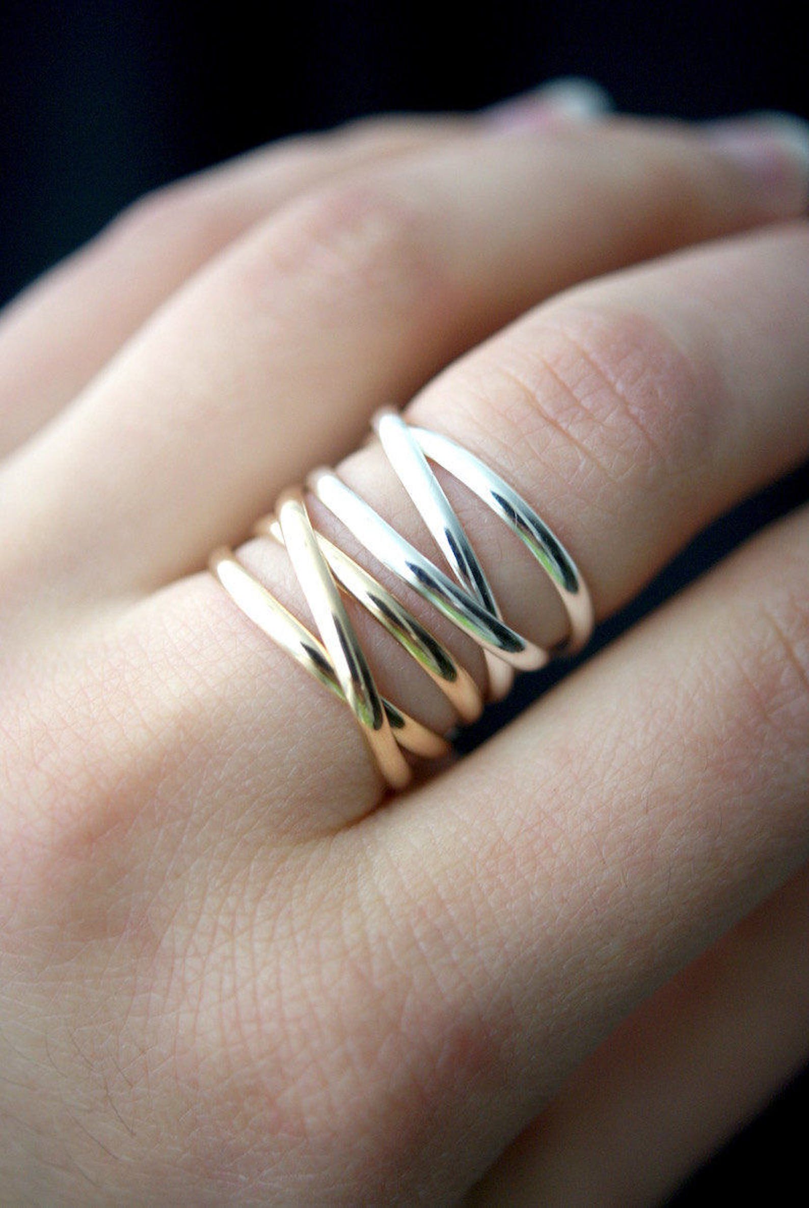 Infinity Spiral Ring Sterling Silver Wrap Ring Sterling | Etsy