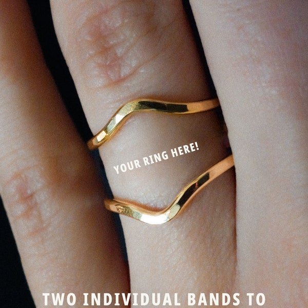 Gold Chevron Wedding Band - Etsy