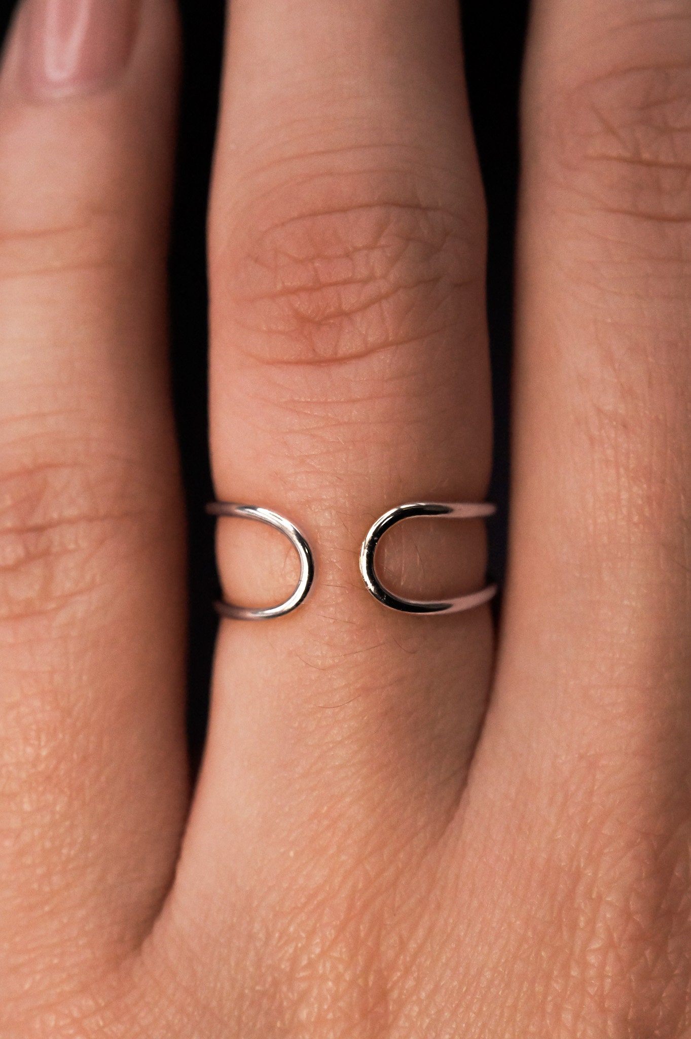 Stadium Cuff Ring | 14K Gold Fill, Rose Gold, Sterling Silver | Open ...
