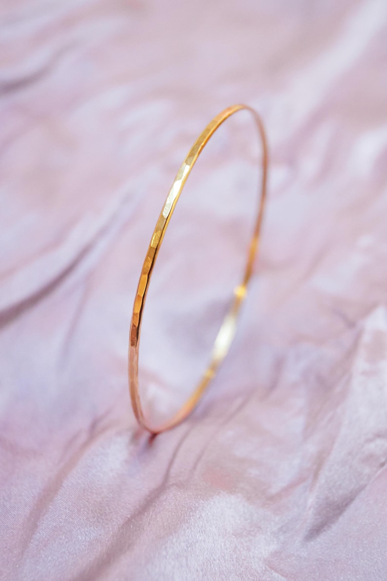 Tiny Monogram Circle Charm & Bangle Set | 14K Gold Filled | Customized ...