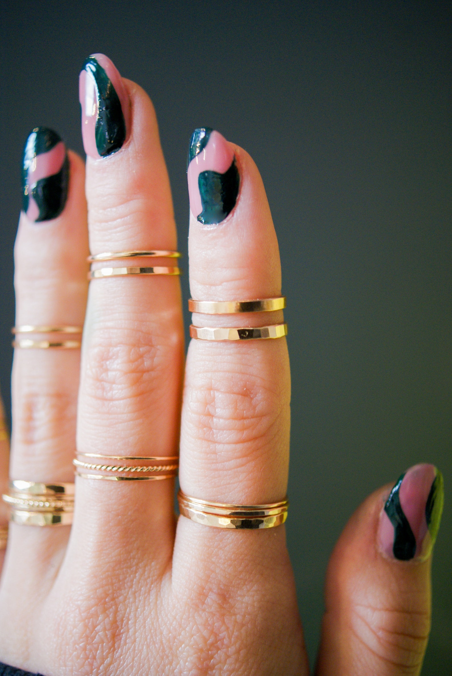 Basics Gold Stacking Ring Sets Ultra Thin Medium Thick - Etsy