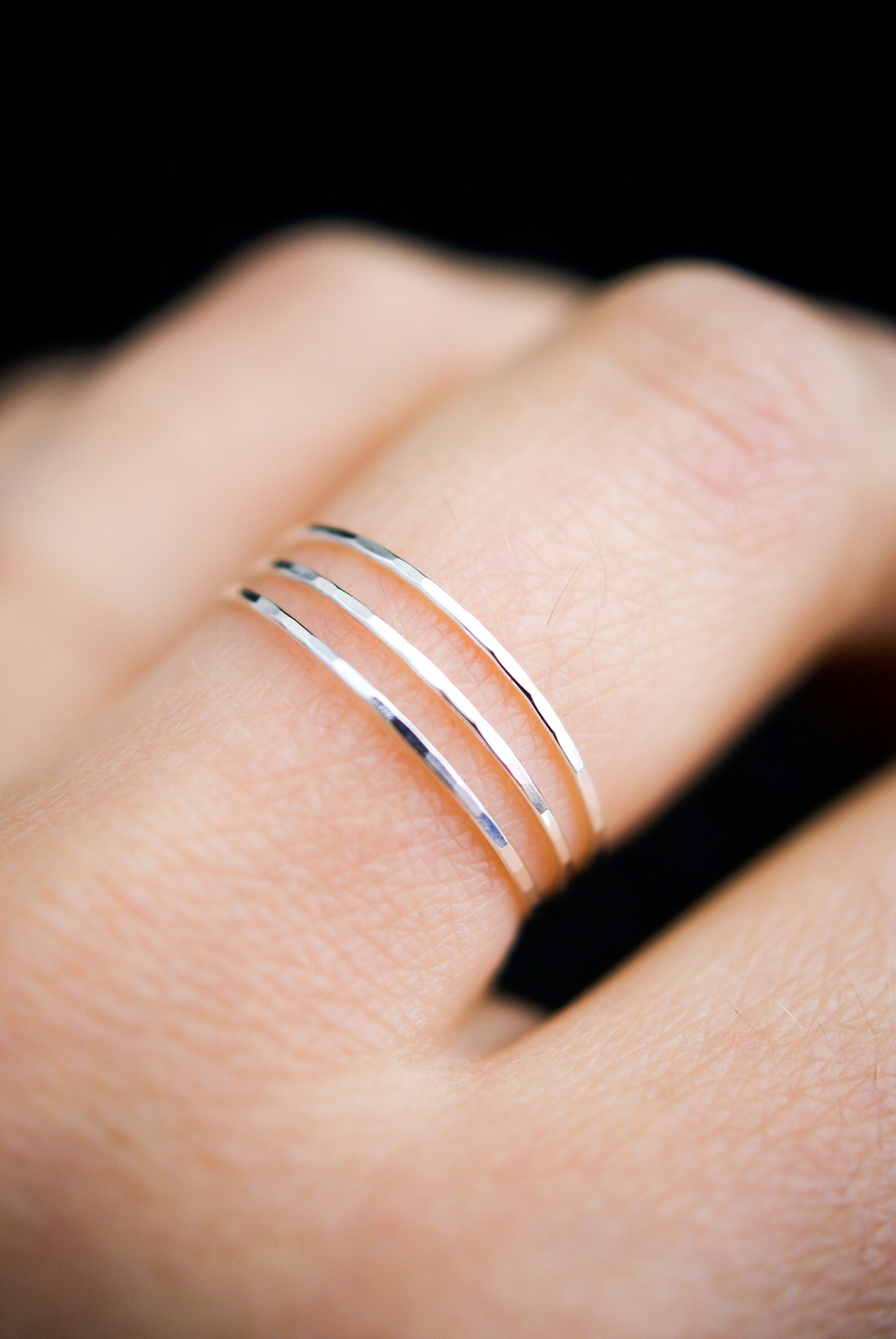 Ultra Thin Sterling Silver Stacking Ring One Single Ring - Etsy UK