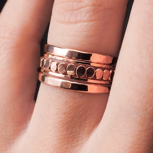 The Ultimate Bead Stacking Ring Set | Gold Fill, Rose Gold or Silver ...