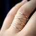 SOLID Gold Extra Large Wrap Ring, 14k Gold Wraparound Ring, Wrapped ...
