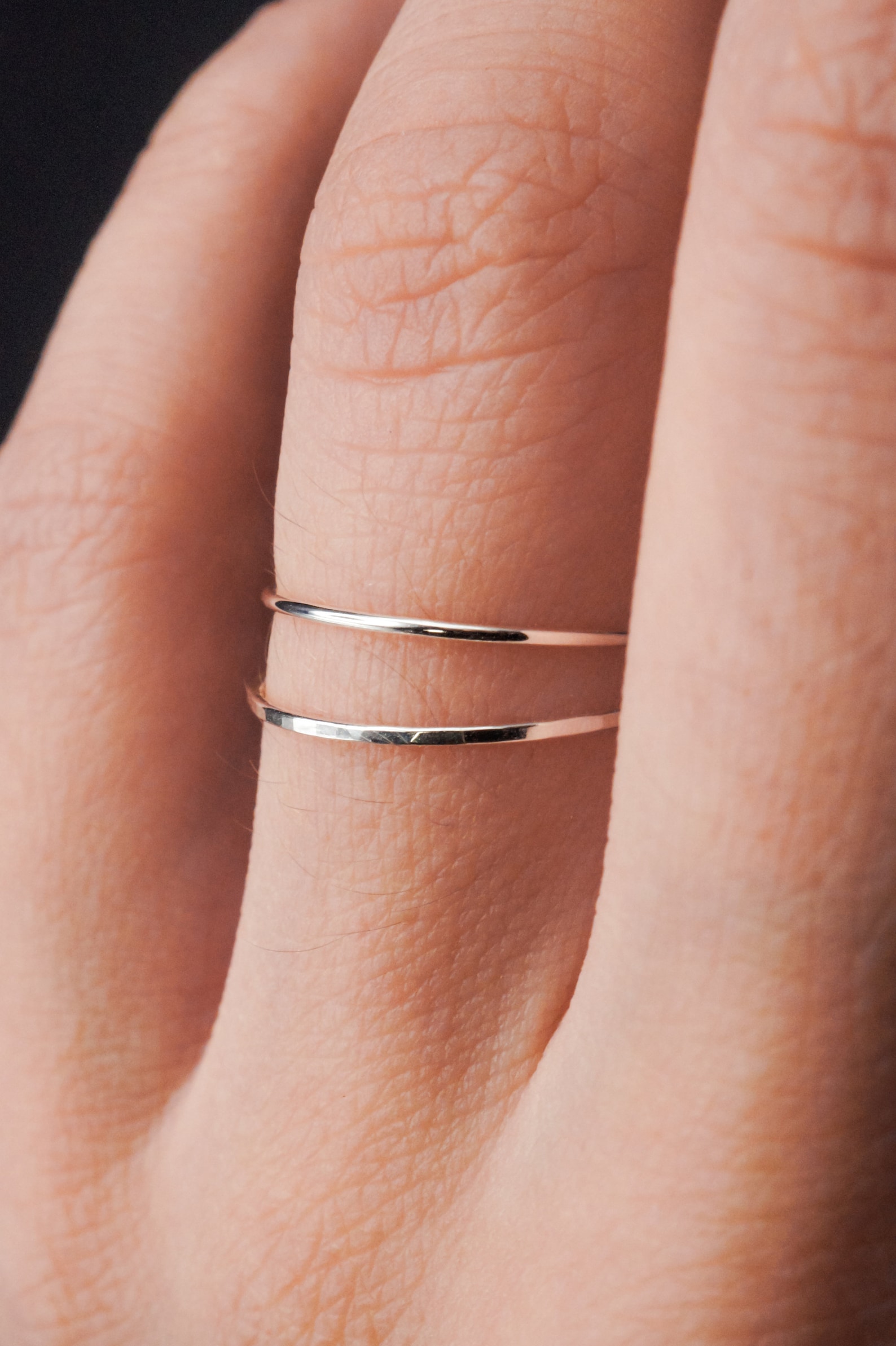 Ultra Thin Sterling Silver Stacking Ring, Super Skinny, Extra Thin ...