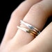 Silver Interlocking Rings Set of 2 Silver Interlocking Rings - Etsy