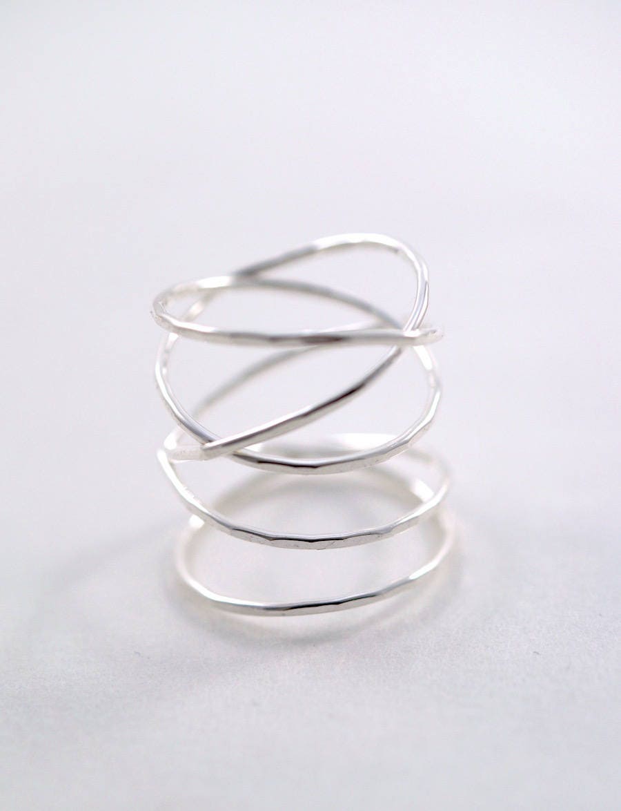 Extra Large Sterling Silver Wraparound Ring Sterling Silver - Etsy Canada