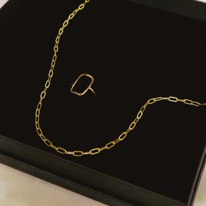 Rectangle Ring in 14K Rose Gold Fill, Square Ring, Hammered Ring ...