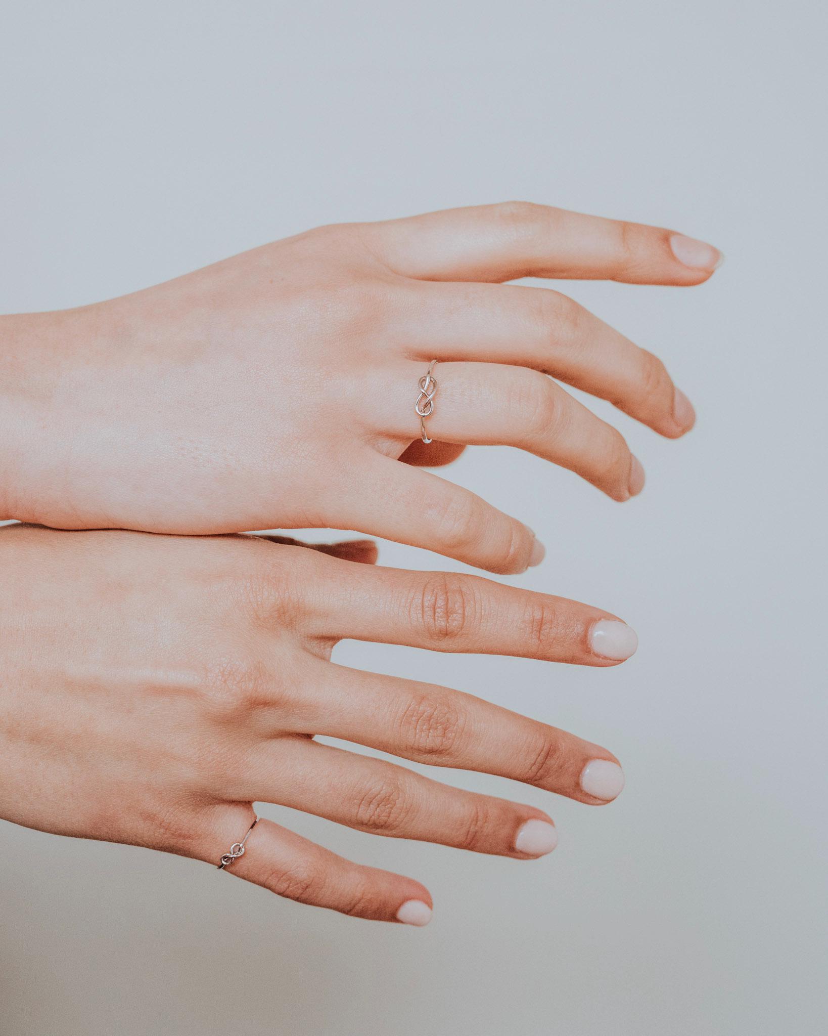 Infinity Knot Ring in Sterling Silver | Ultra Thin or Medium Thick ...