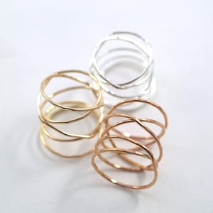 SOLID Gold Extra Large Wrap Ring 14k Gold Wraparound Ring - Etsy