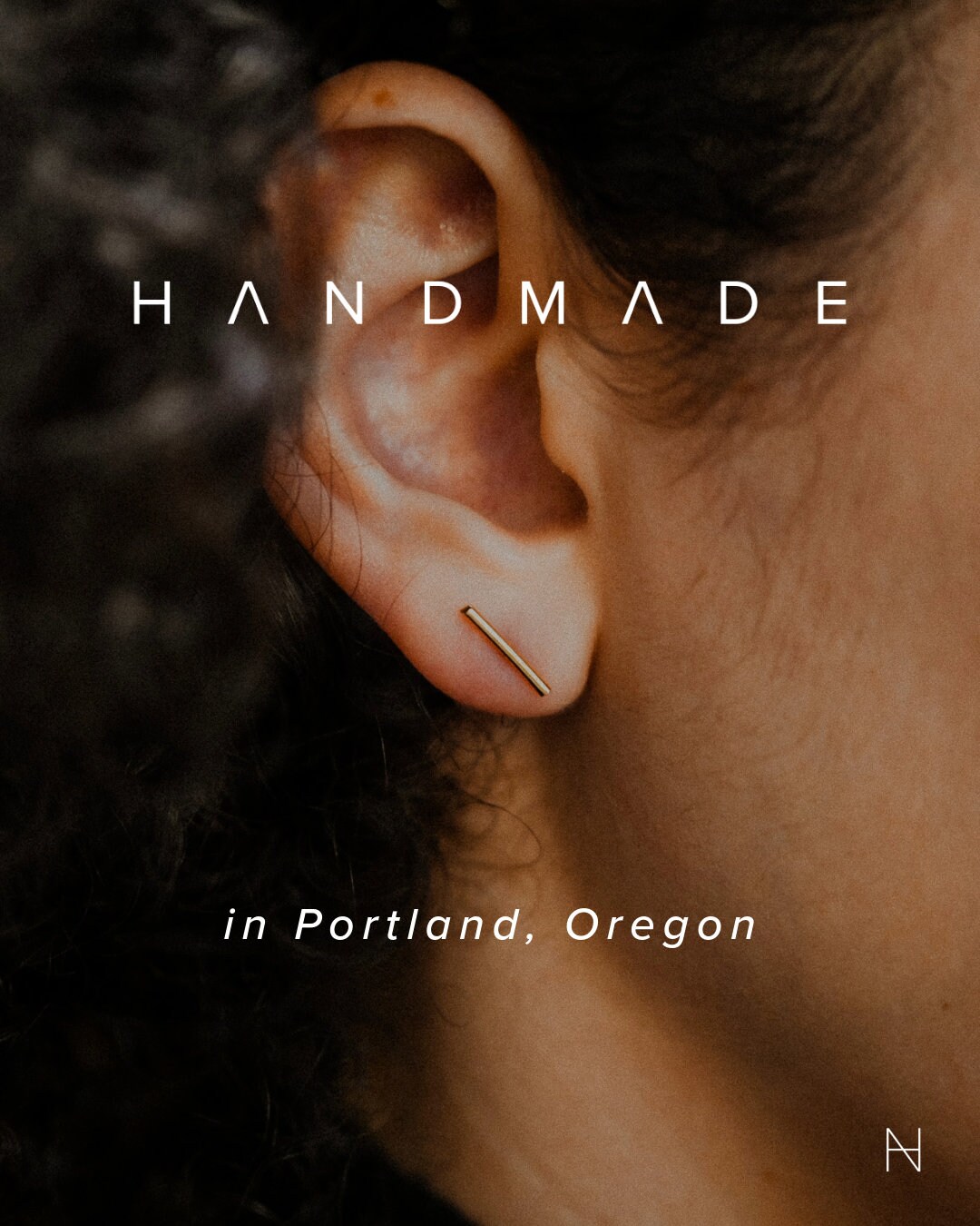 Mini Bar Flat Back Earring: 14K Gold Fill, Sterling Silver, or Rose ...