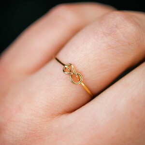 SOLID 14K Gold Infinity Knot Ring Gold Infinity Knot Ring - Etsy