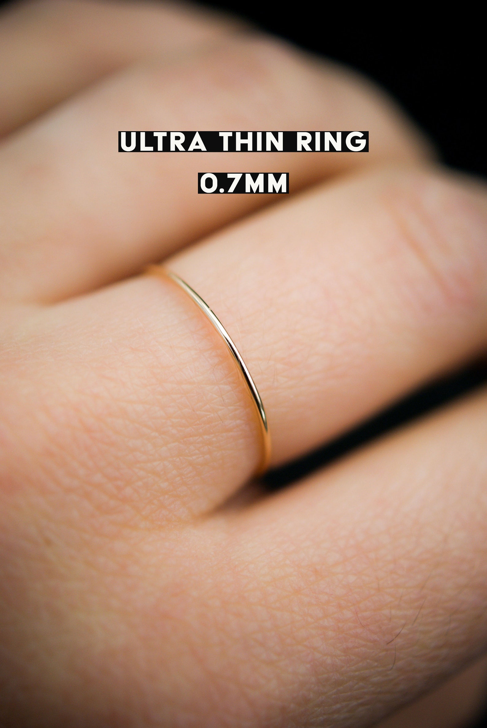 Basic 14K Gold Fill Smooth Stacking Rings, Ultra Thin, Medium, Thick ...