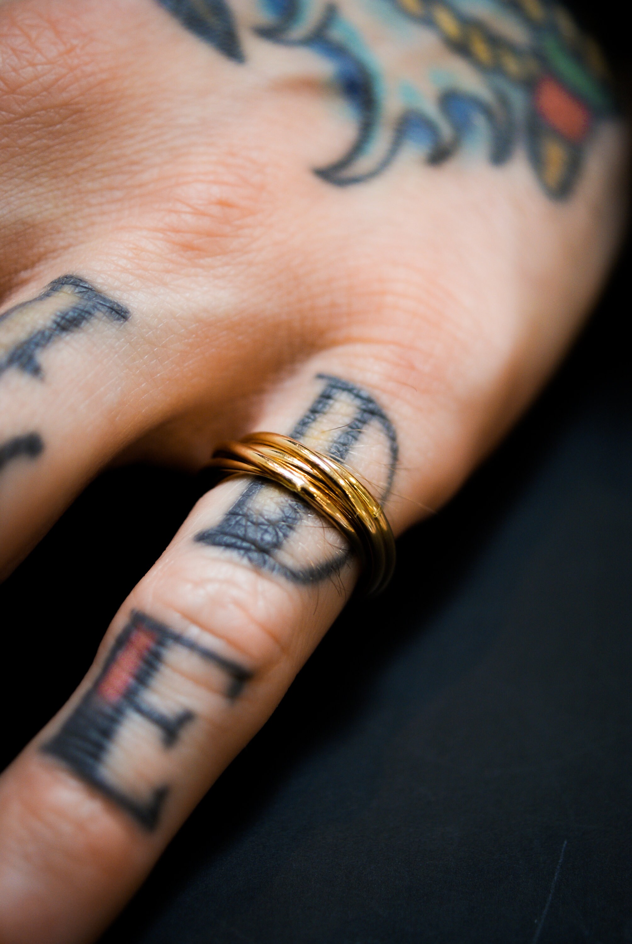 Interlocking Wedding Rings Tattoo