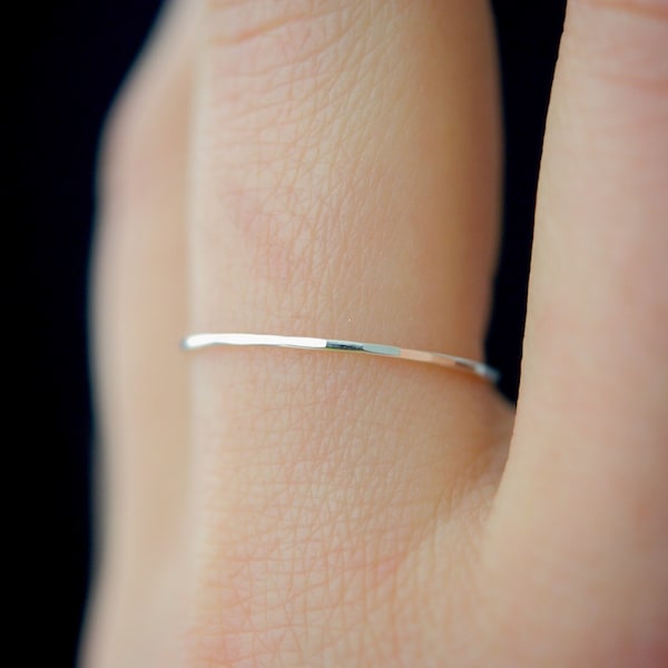 Thin Silver Ring - Etsy