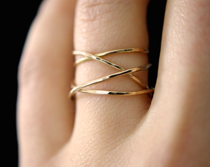 SALE: Interlocking Circles Ring Sterling - Etsy