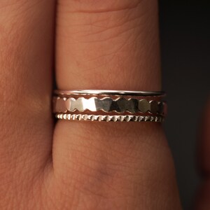 Bead Mixed Texture Set of 3 | Sterling Silver, Gold Fill or Rose Gold ...