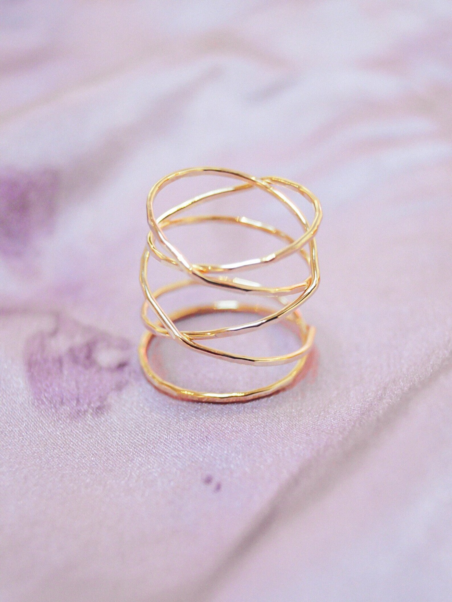 Extra Large Gold Wrap Ring 14k Gold Fill Wraparound Ring - Etsy