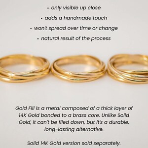 Silver Interlocking Rings, Set of 2 Silver Interlocking Rings, Rolling ...