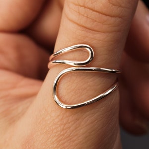 Wave Cuff Ring | 14K Gold Fill, Rose Gold, Sterling Silver ...