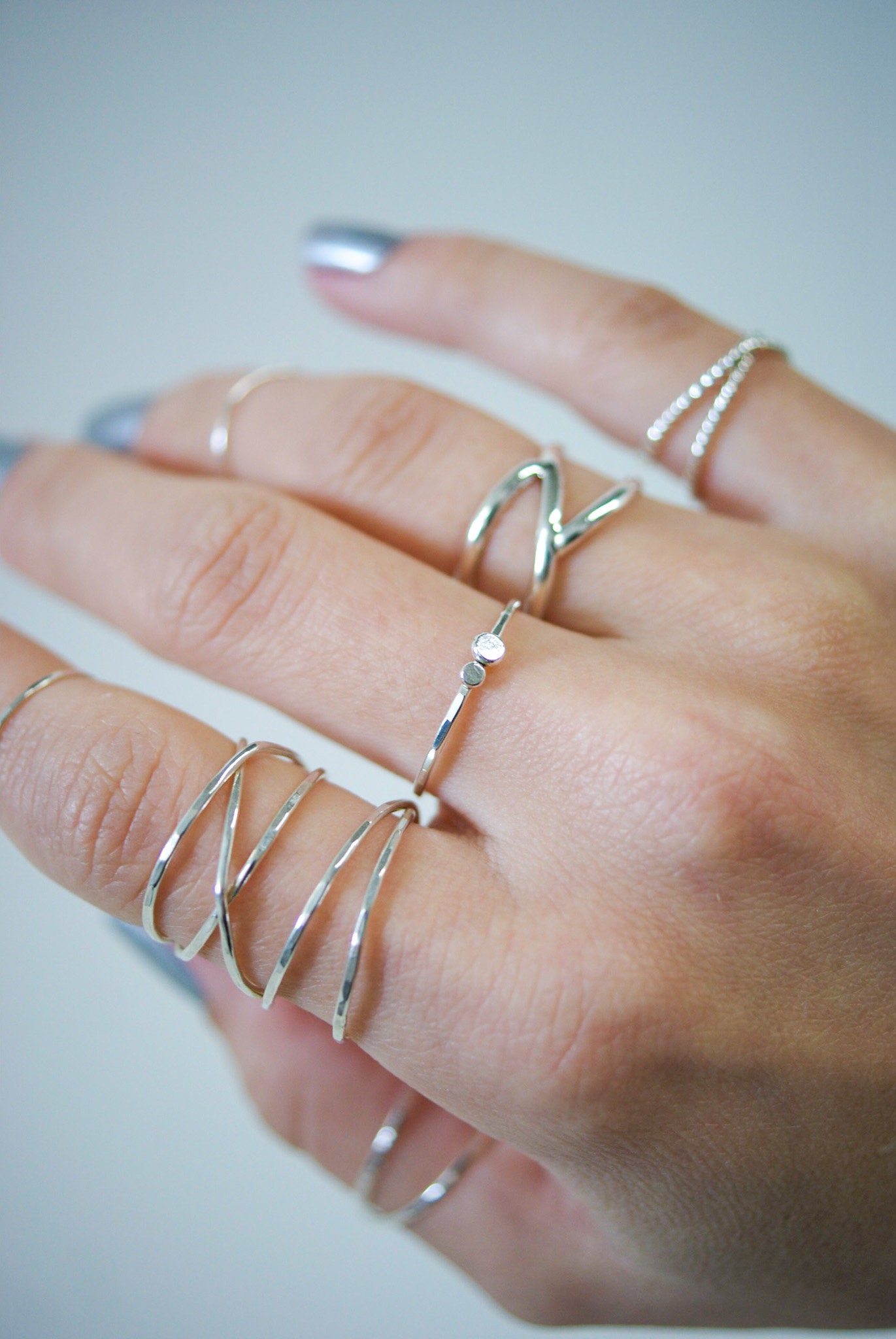 Extra Large Sterling Silver Wraparound Ring Sterling Silver - Etsy Canada