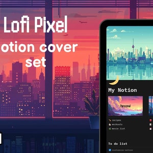 Lofi Pixel Notion Cover Pack - Etsy
