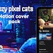 Cozy Pixel Cats Notion Cover Pack - Etsy