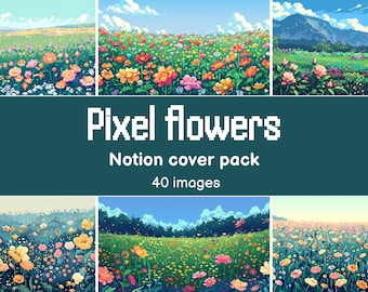 Cozy Pixel Cats Notion Cover Pack - Etsy