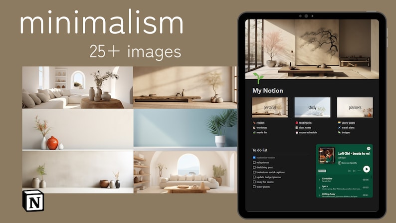 Minimalism Notion Cover & Wallpaper Pack - 25+ Images - Etsy