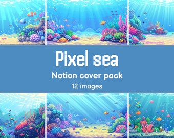 Lofi Pixel Notion Cover Pack - Etsy