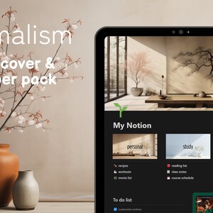 Minimalism Notion Cover & Wallpaper Pack - 25+ Images - Etsy