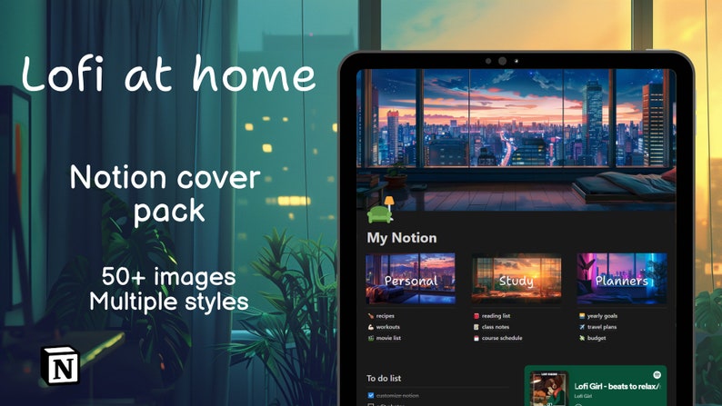 Lofi at Home Notion Cover Pack - 50+ Images - Etsy