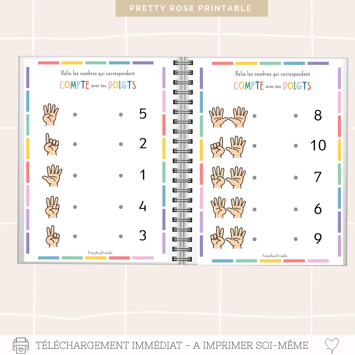 Montessori Educational Booklet | Activities to Learn to Count ...