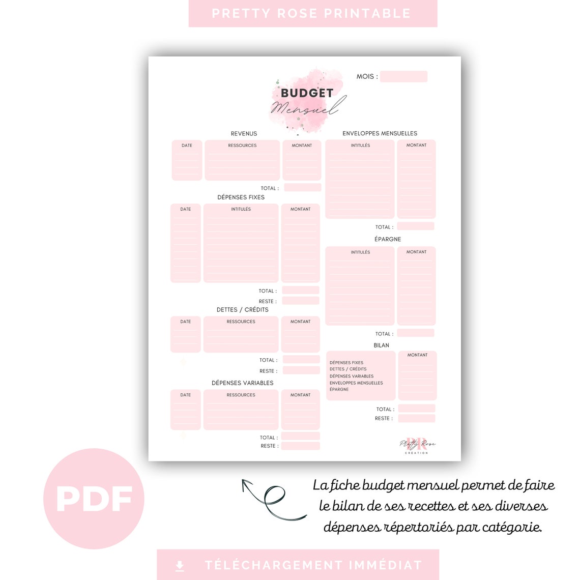 NEW! 4 Budget Tracker Sheets to Download | Budget Savings Challenges ...