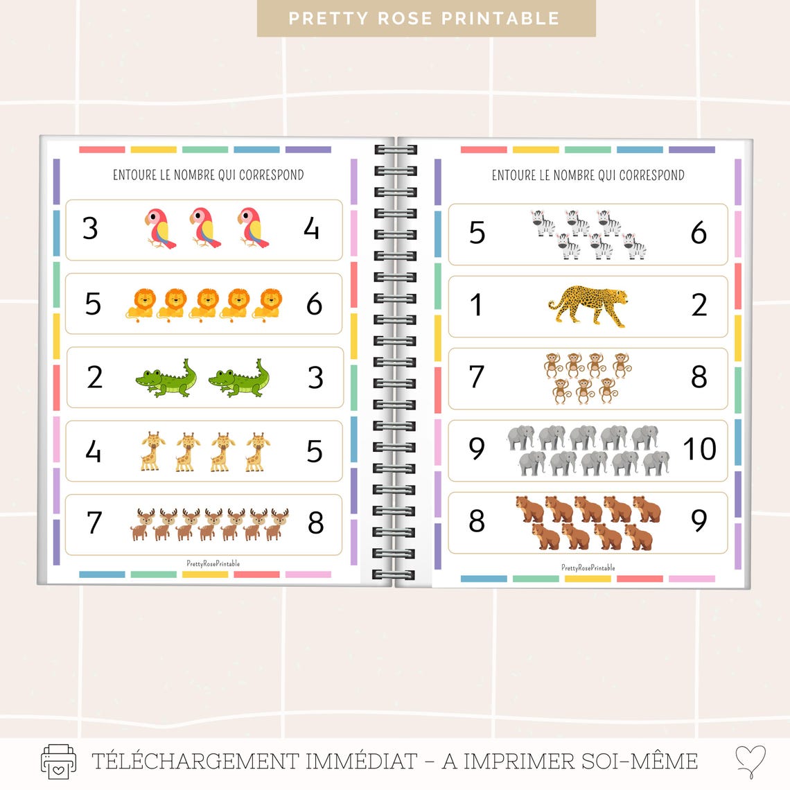 Montessori Educational Booklet | Activities to Learn to Count ...
