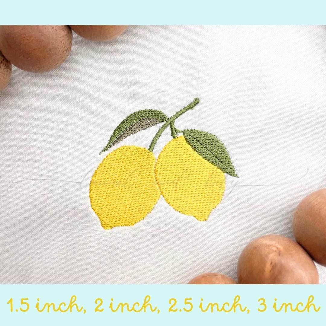 Lemon Fill Stitch - Machine Embroidery Design (digital Download) - Etsy