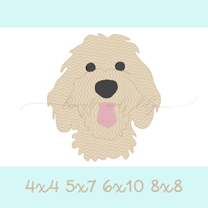 Goldendoodle Embroidery Design, Labradoodle Embroidery, Machine ...
