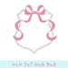 Bow Embroidery Frame, Machine Embroidery Design, Satin Stitch Frame ...