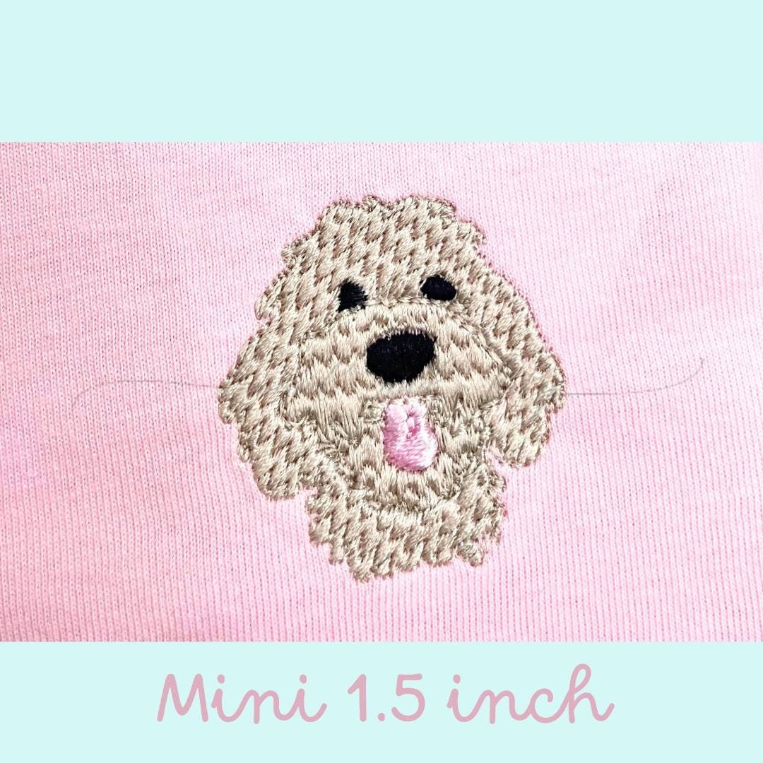 Goldendoodle Embroidery Design, Mini Fill Goldendoodle, Dog Mini Design ...
