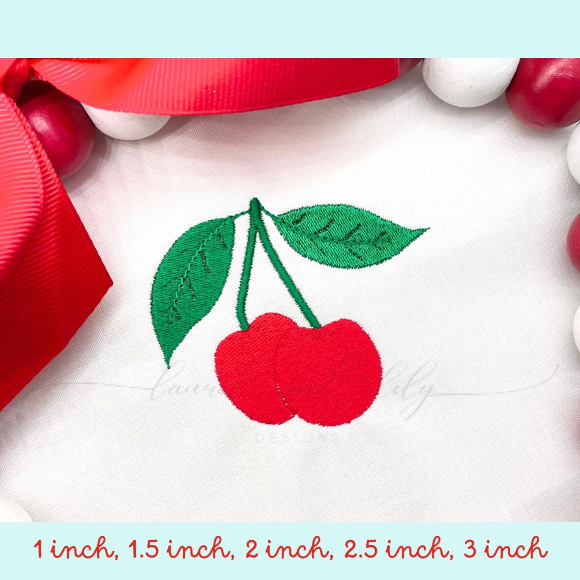 Cherry Embroidery, Cherries Fill Stitch, Machine Embroidery Design ...