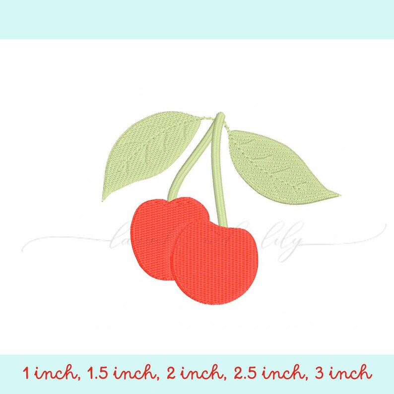 Cherry Embroidery, Cherries Fill Stitch, Machine Embroidery Design ...