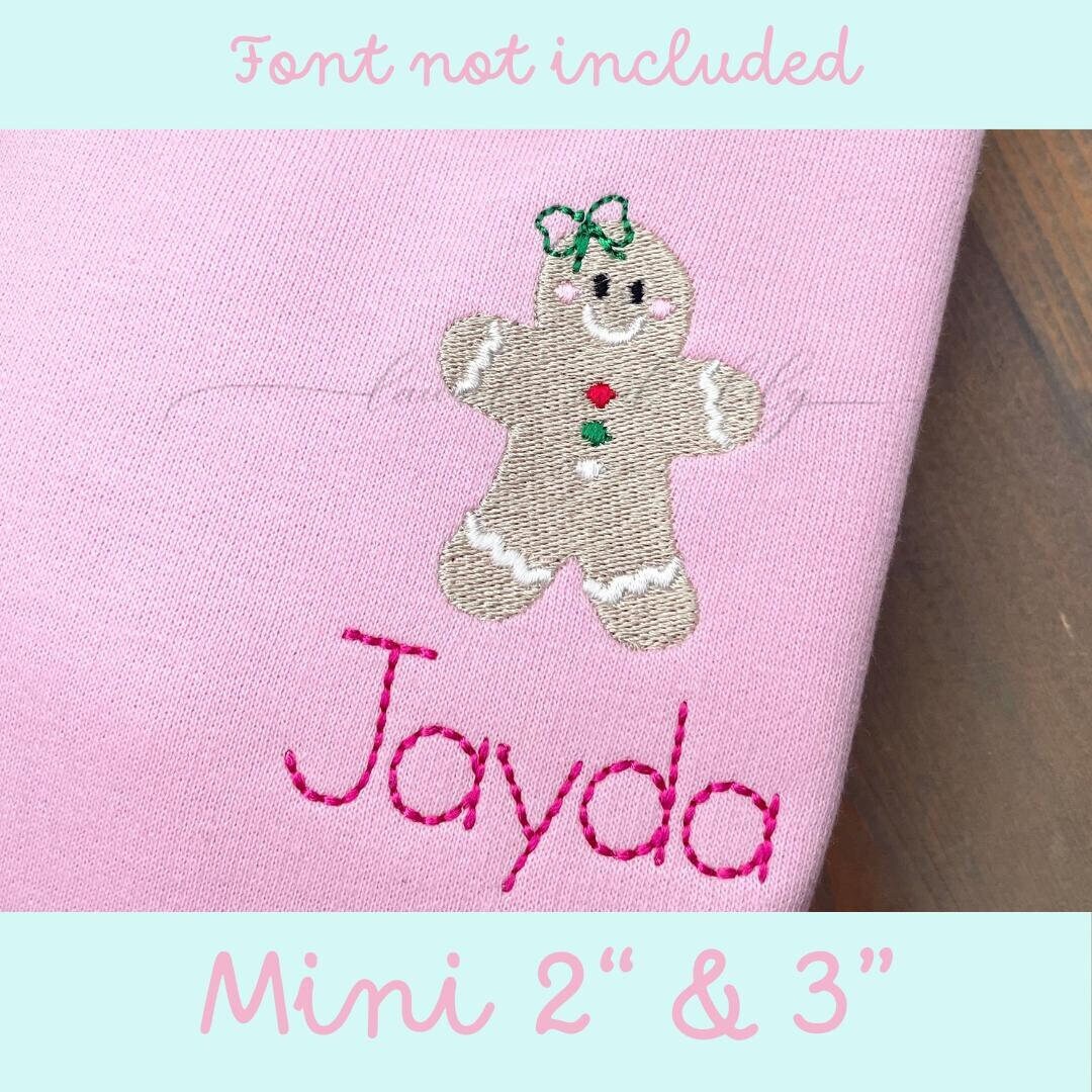 Gingerbread Kids Embroidery Design, Machine Embroidery, Gingerbread ...