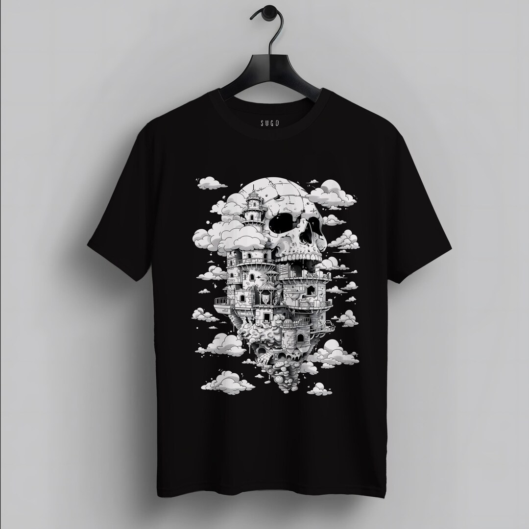 Skull Gothic T-shirt Weirdcore & Vintage Goth Clothing - Etsy