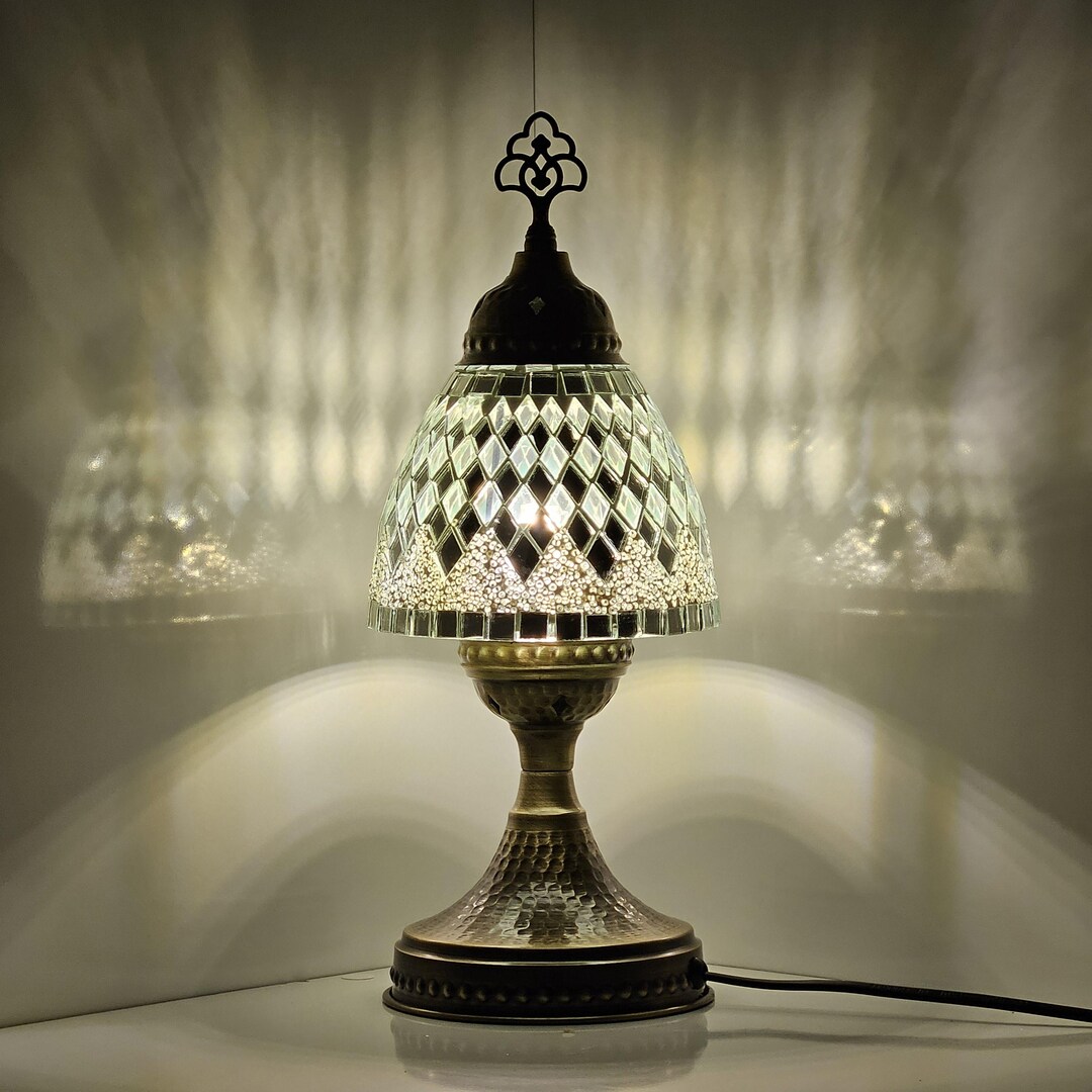 Turkish Mosaic Retro Desk Lights, Handmade Table Lighting, Study Room ...
