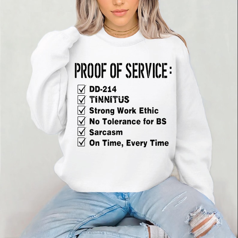 Proof of Service DD-214 Tinnitus Strong Work Ethic Army, 4th of July ...